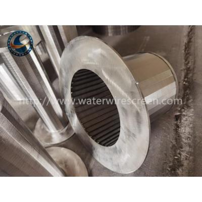 China Stainless Steel 304 Resin Trapper Wedge Wire Screen Pipe With 150um Gap for sale