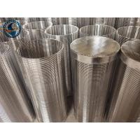 China 316l Stainless Steel Vee Wire Hydrogenation Wedge Wire Filter Screen for sale