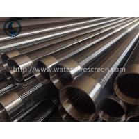 China Grade 304 Stainless Steel V Shaped 219mm Wedge Wire Screen Pipe All Welded for sale