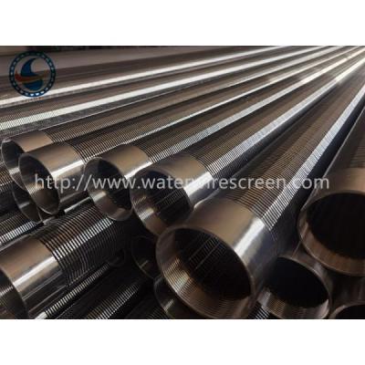 China Grade 304 Stainless Steel V Shaped 219mm Wedge Wire Screen Pipe All Welded for sale