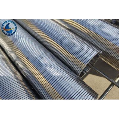China 60um Slot Od 75mm Wedge Wire Screen Pipe Pure Circle for sale