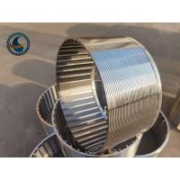 China 300um Slot Wedge Wire Screen Pipe Stainless Steel 304 Drum Shaped for sale