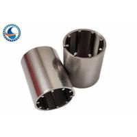 China Slot 0.025mm Wire Wrapped Pipe Continuous Slot Cylinder for sale