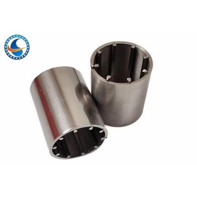 China Slot 0.025mm Wire Wrapped Pipe Continuous Slot Cylinder for sale