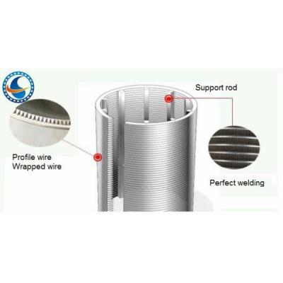 China Diameter 251mm Wire Wrapped Screen Stainless Steel 316l for sale