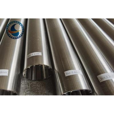 China Customizable Stainless Steel 304 Wedge Wire Screen Cylinder With End Connection for sale