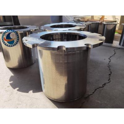 China Corrosion Resistant 500mm Length Duplex Steel 2205 Wedge Wire Screen Strainer Pipes For Oil And Gas Industry for sale