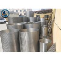China Non Magnetic SS Downhole Slotted Tube , Johnson Wedge Wire Screens for sale
