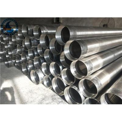 China Stainless Steel 304 Continuous Slot Screen , Anti Corrosion Vee Wire Screen for sale