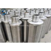 China 1.5X2mm SS316L Continuous Slot Wedge Wire Screen Nozzle for sale
