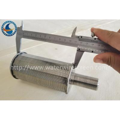 China OD 57mm Johnson Continuous Slot Water Filter Nozzle With M24 Male Threaded for sale