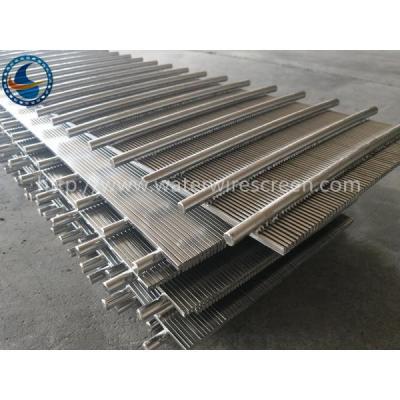 China Johnson Vee Wire Flat 0.025mm Continuous Slot Screen for sale