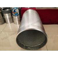 China Welded Continuous Slot Screen , Corrosion Resistant Water Wire Screen for sale