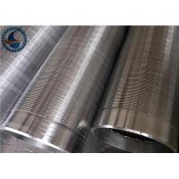 China Point Welding Continuous Slot Screen , Non Clogging Water Well Screen Pipe for sale