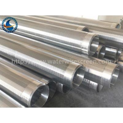China Ss304 Continuous Slot Wire Wrapped Screen For Geothermal Wells for sale