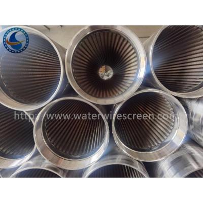 China SS304 Vee Wire Water Well Screen Filter For Sand Control for sale