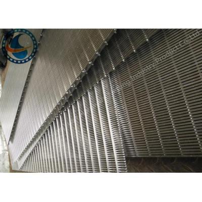 China Heavy Duty Welded Wedge Wire Screen Panel For Liquid / Soild Filtration for sale