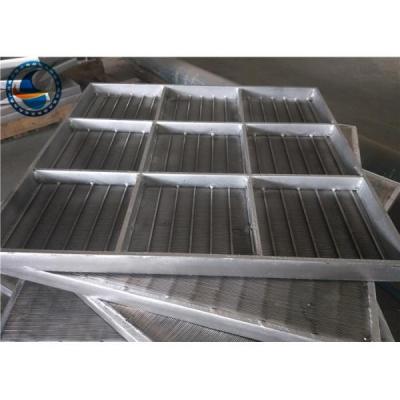 China Johnson Stainless Steel Wedge Wire Screen Customizable For Mining Machinery for sale