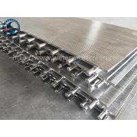 China 0.5mm Slot Sus304 Flat Johnson Screens With Round Support Bar for sale
