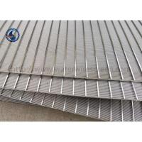 China 0.7mm Slot 100 Micron Sus Wedge Wire Screen Panels for sale