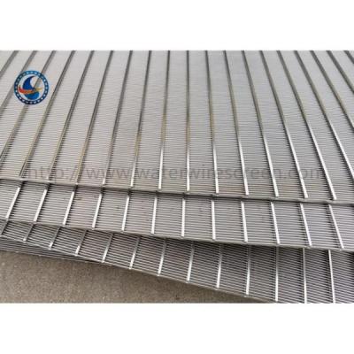 China 0.7mm Slot 100 Micron Sus Wedge Wire Screen Panels for sale