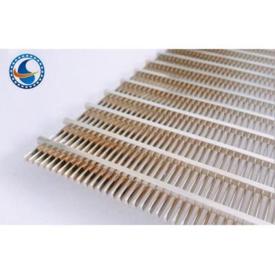 China 1.0mm Slot Stormwater Runoff Outfall Wedge Wire Screen Panels 316l for sale