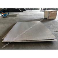 China Flat Wedge Wire Screen Panels Anti - Corrosion Welding Technique for sale