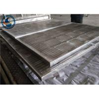 China Welded Wedge Wire Screen Panels For Coal Washer / Wheat Tooth Machine for sale