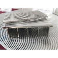 China Stainless Steel Johnson 1.3mm Slot Wedge Wire Screen Panels for sale