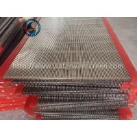 China 1.7mm Slot Aisi 304 Wedge Wire Panels With Polyurethane Frame for sale