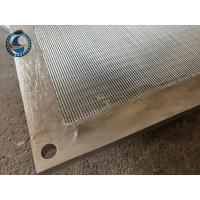 China Duplex Steel 2507 Wedge Wire Panel Vee Shaped Flat Screen for sale