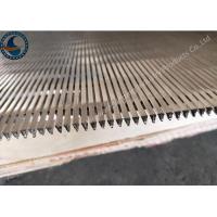 China Custom Wedge Wire Screen Panels / Stainless Steel Mesh Plate Non - Clogging for sale