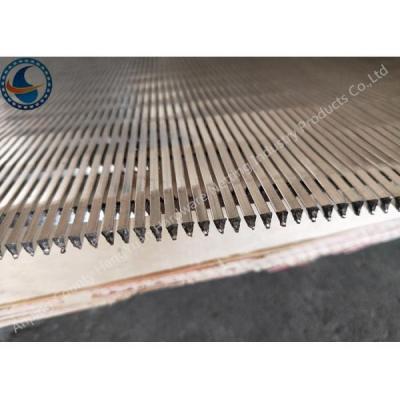 China Custom Wedge Wire Screen Panels / Stainless Steel Mesh Plate Non - Clogging for sale