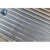China Stainless Steel Slotted Vee Wedge Wire Screen Panels Electric Resistance Welding for sale