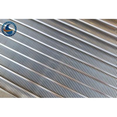 China Stainless Steel Slotted Vee Wedge Wire Screen Panels Electric Resistance Welding for sale