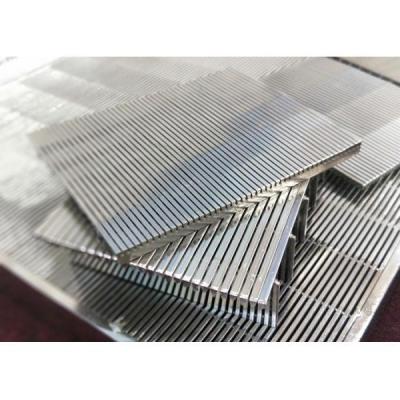 China Johnson Slot Sieve Wedge Wire Screen Panels Plate Stainless Steel For Pulp Filtration for sale