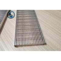 China Stainless Steel 316l Wedge Wire Panel Screen For Floor Drain Filter for sale