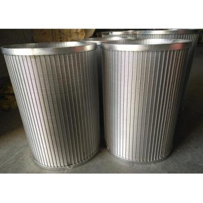 China Economic Stainless Steel Trommel Drum Screen , Robust Wedge Wire Basket for sale