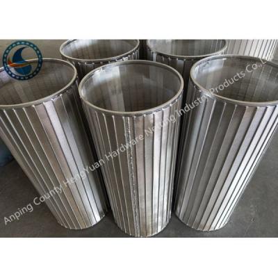 China Welding Technique Rotating Drum Screen , Wire Mesh Drum Silver Color for sale