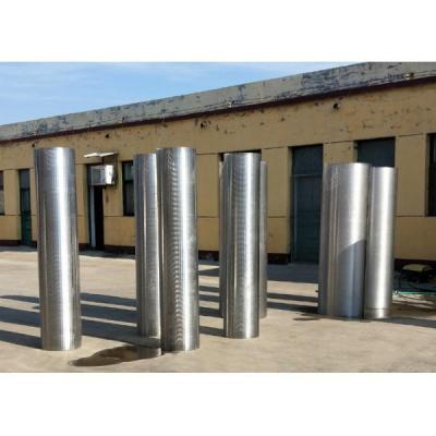 China 100 μm Rewind Industrial Wedge Wire Screen , From Inside To Outside Filter Type for sale