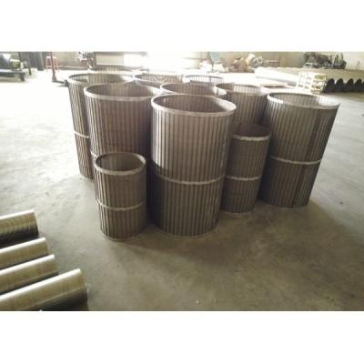 China Anti Corrosion Rotary Screen Drum , Durable Johnson Wire Cylinder Basket for sale