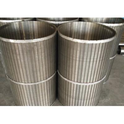 China AISI 304 V Slot Johnson Wire Screen Basket With High Filtration Accuracy for sale