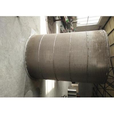 China Slot Size 1.0 Mm Rotary Screen Drum Back Flush Filter Stainless Steel 316L Materials for sale