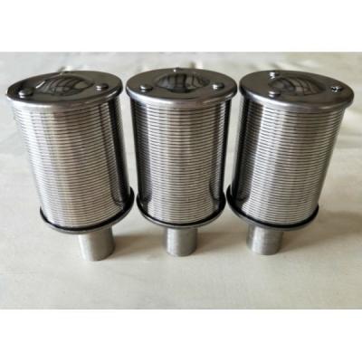 China Johnson Wedge Wire Screen Nozzle Anti Aging For Water / Oil Filter for sale