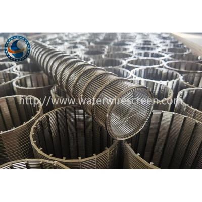 China Ss 316l Profile Vee Wire Screen 0.2mm Slot Id 40mm for sale