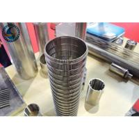 China Id40mm Stainless Steel Profile Wet Dry Separator Od48mm Vee Wire Screen Filter for sale
