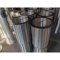 China Bucket Type Stainless Steel 316l Grade Wedge Wire Filter Element OD 200mm for sale
