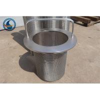 China OD 230mm Stainless Steel 304 Backwash Wedge Wire Screen Filter Cartridge for sale