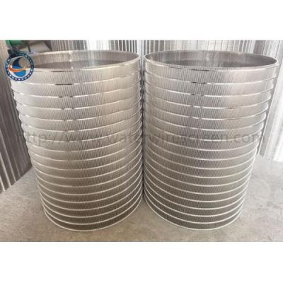China Stainless Steel 304 V Slot Johnson Wedge Wire Screens Centrifuge Filtration for sale