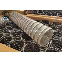 China Sus304 Profile 80mm OD V Wire Screen Filter Screw Press Baskets for sale